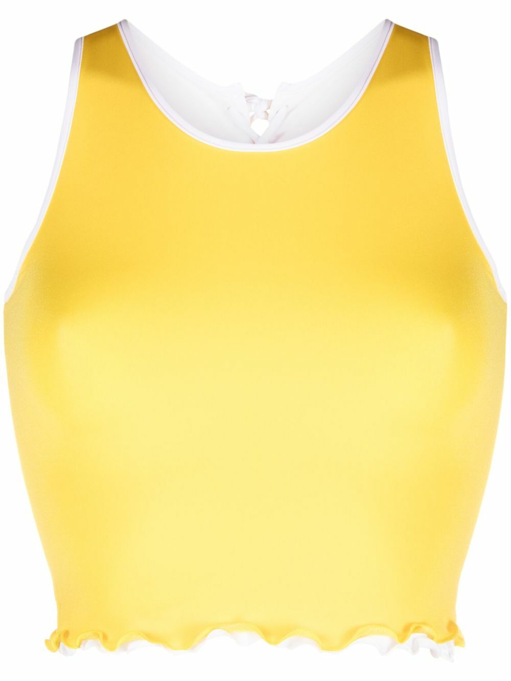 Sherris Yellow Lettuce-Trim Tank Top Sherris