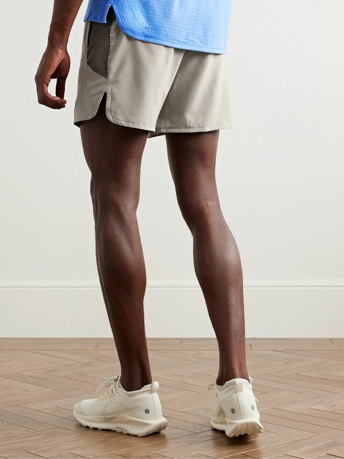 NIKE RUNNING - Trail Straight-Leg Ripstop-Trimmed Dri-FIT Drawstring ...