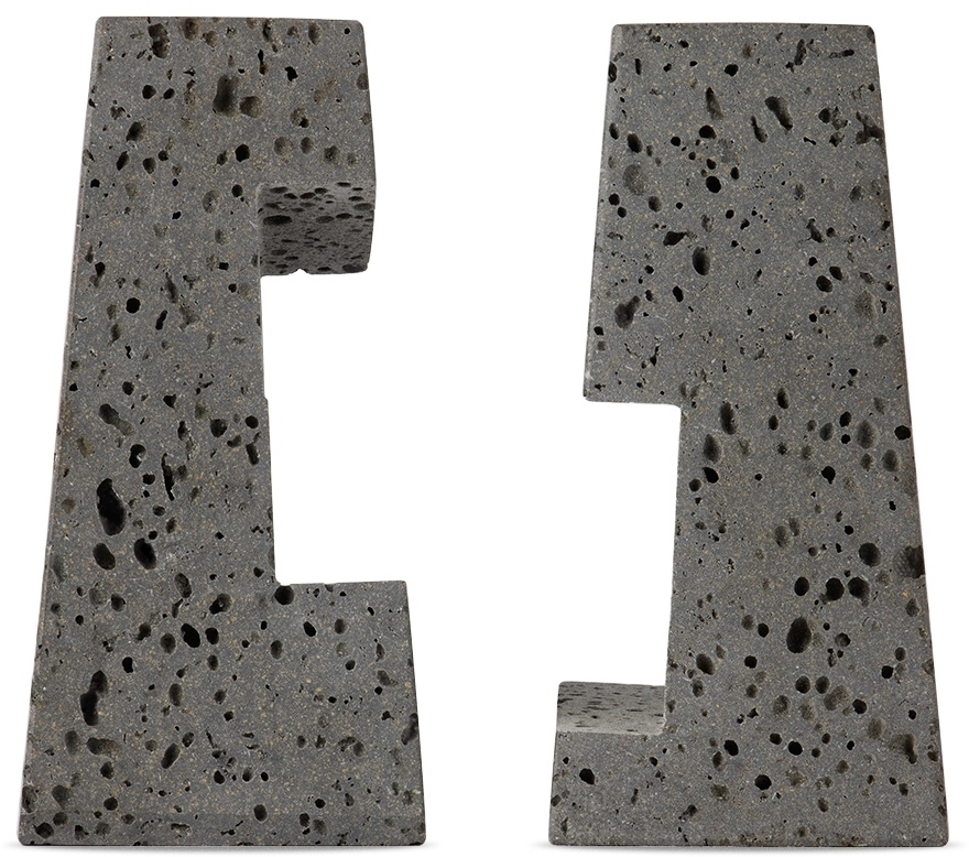 MENU Gray Converge Bookends Menu