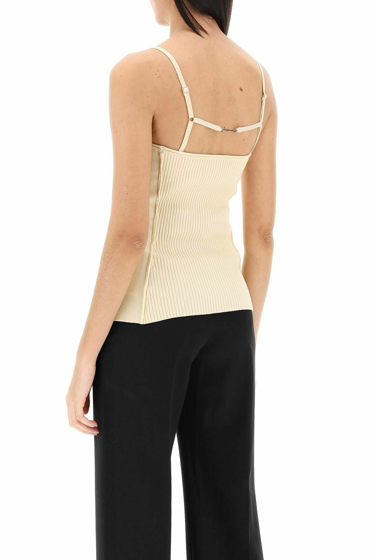 JACQUEMUS le haut sierra knitted top Neutro Jacquemus