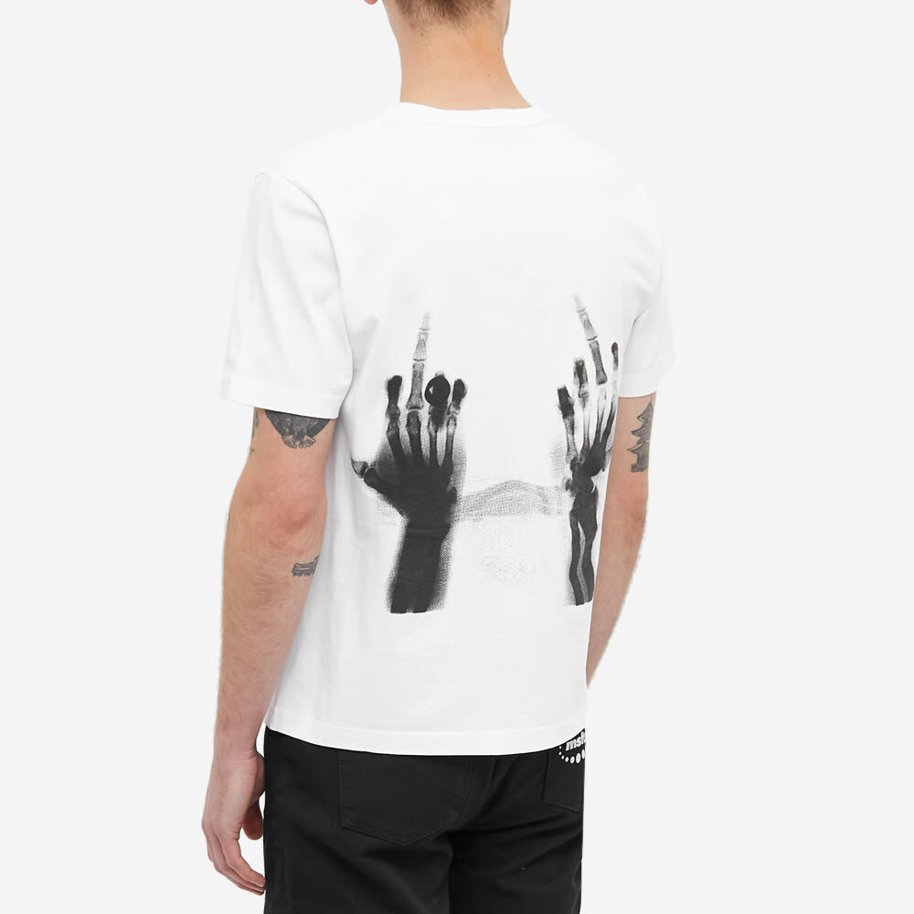 MSFTSrep Men's Middle Fingers T-Shirt in White MSFTSrep