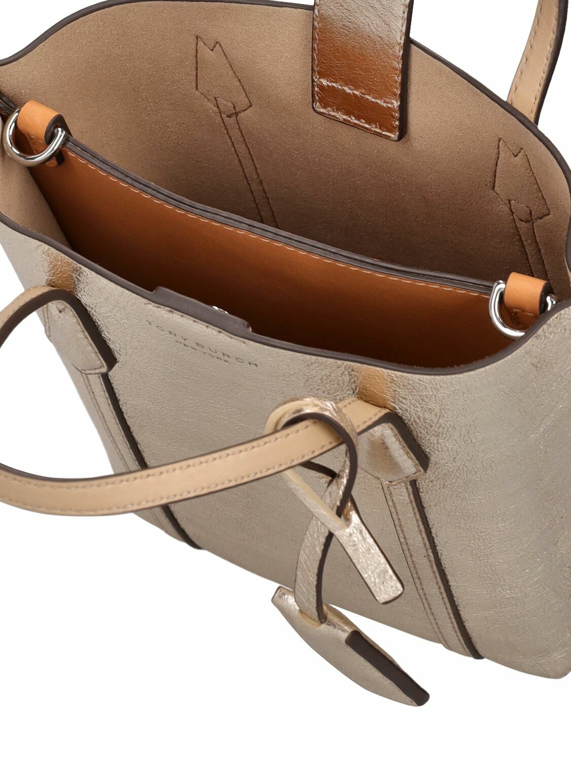 TORY BURCH Mini Perry Metallic Top Handle Bag Tory Burch