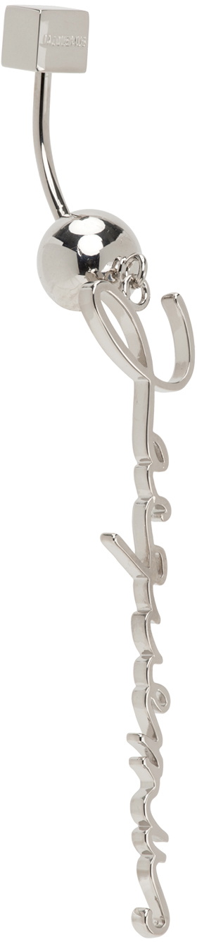 Jacquemus Silver 'Le Piercing Signature' Single Earring Jacquemus