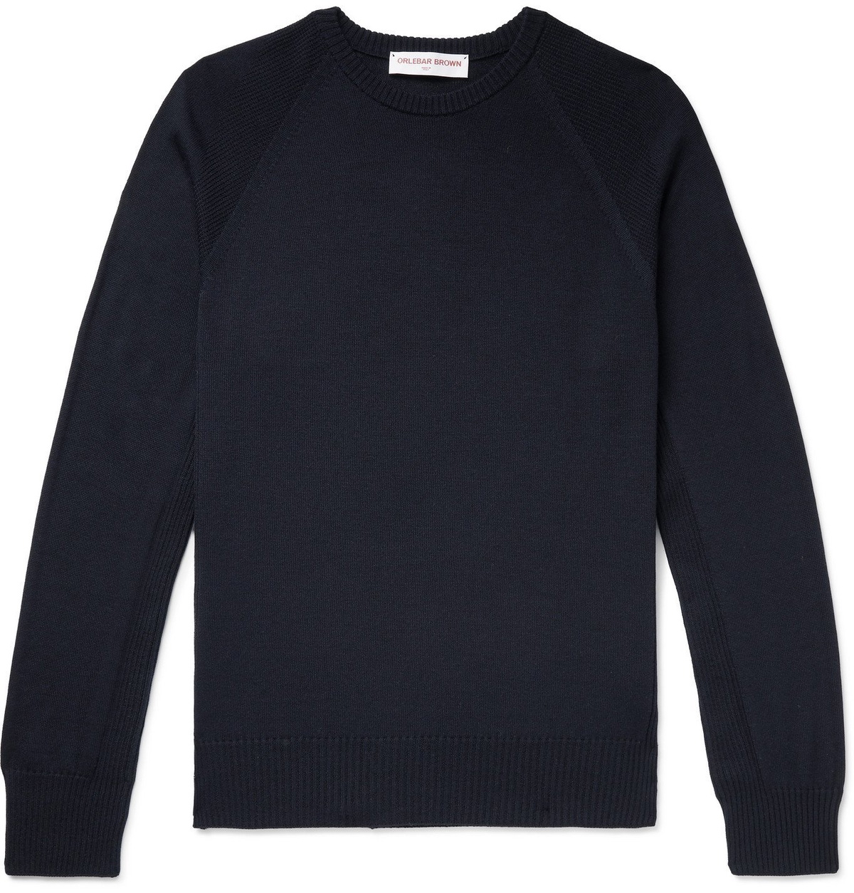 ORLEBAR BROWN - Ethan Virgin Wool-Blend Sweater - Blue Orlebar Brown