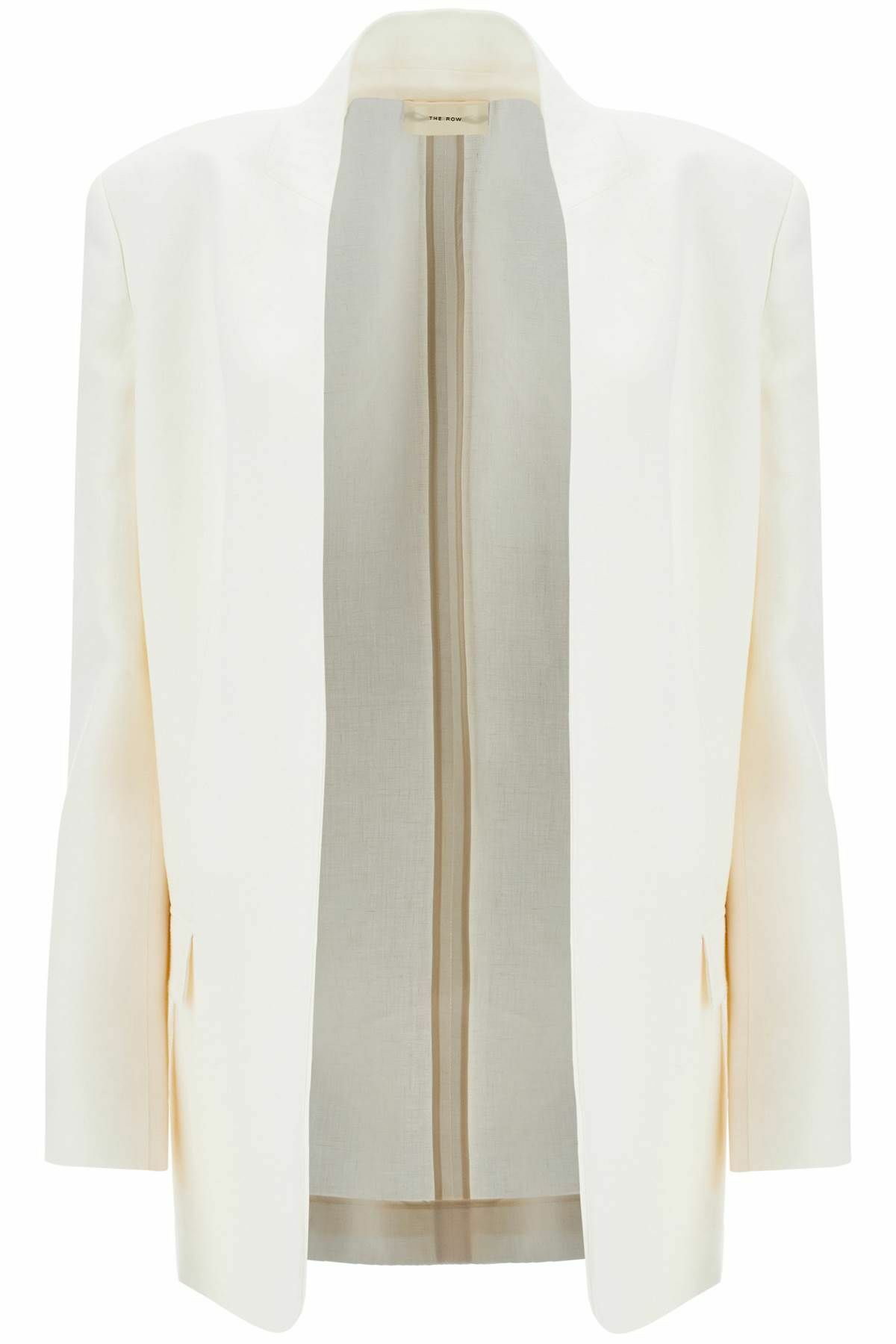 THE ROW "harvy open linen blazer White The Row
