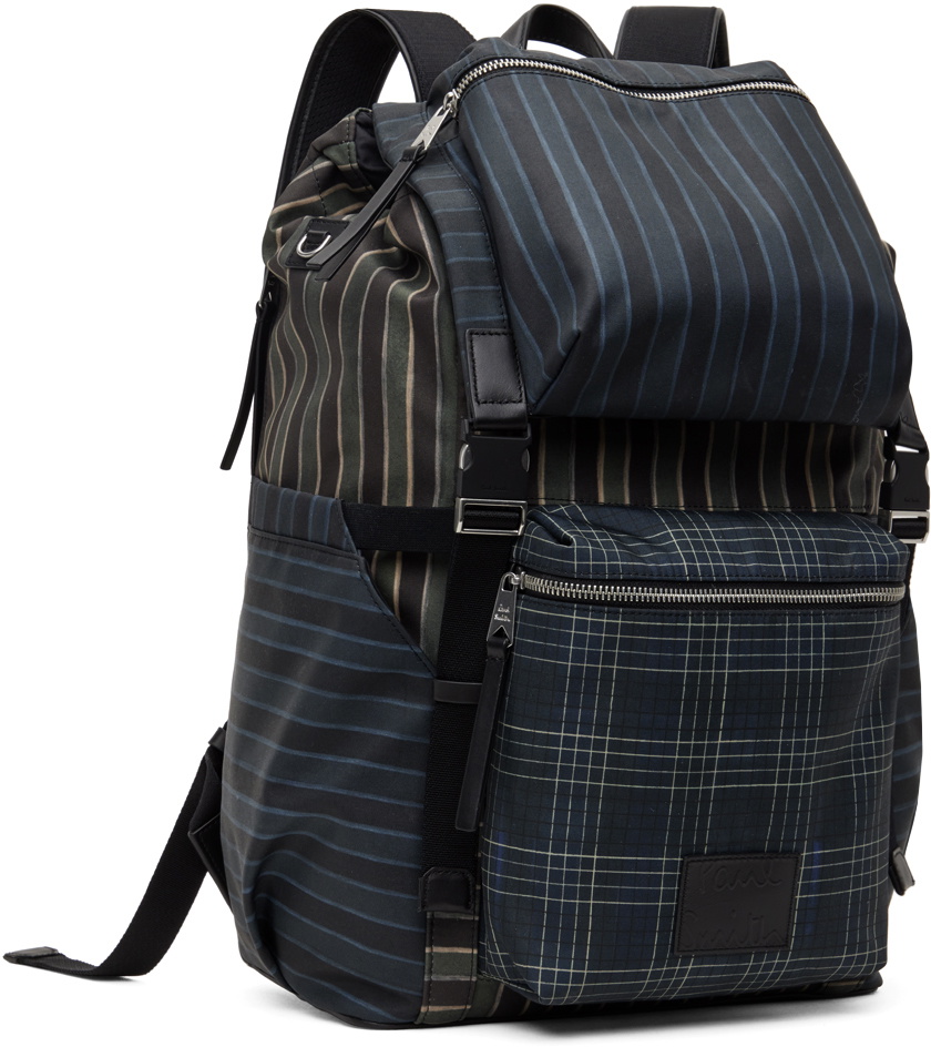 Paul Smith Multicolor Check Backpack Paul Smith