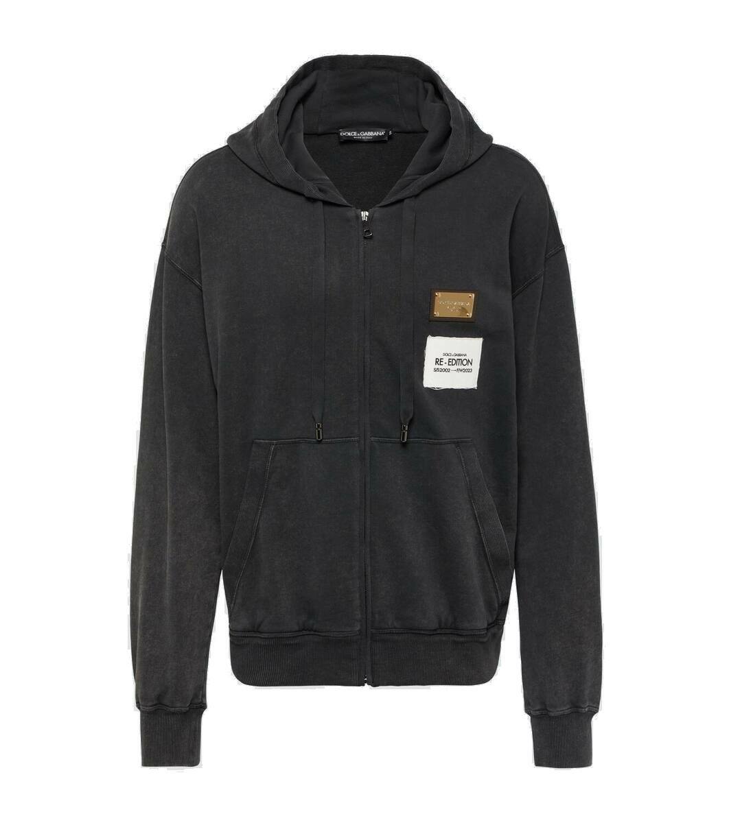 Dolce&Gabbana Re-Edition cotton jersey hoodie Dolce & Gabbana