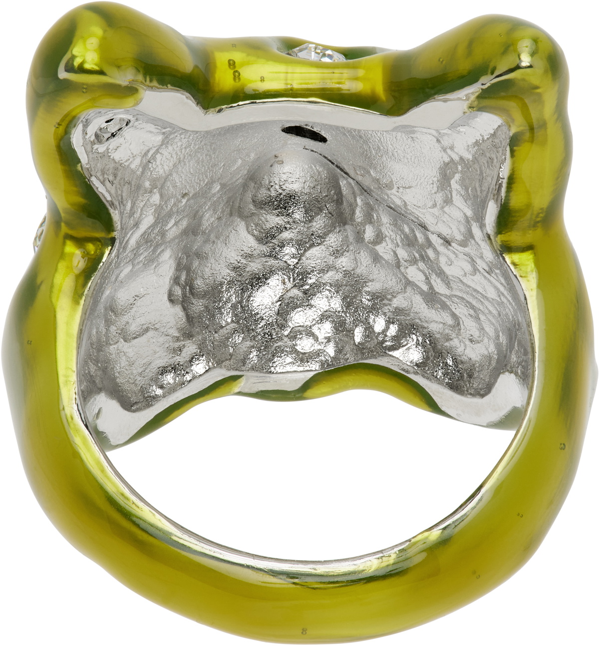 Collina Strada Khaki Puffy Bunny Ring Collina Strada