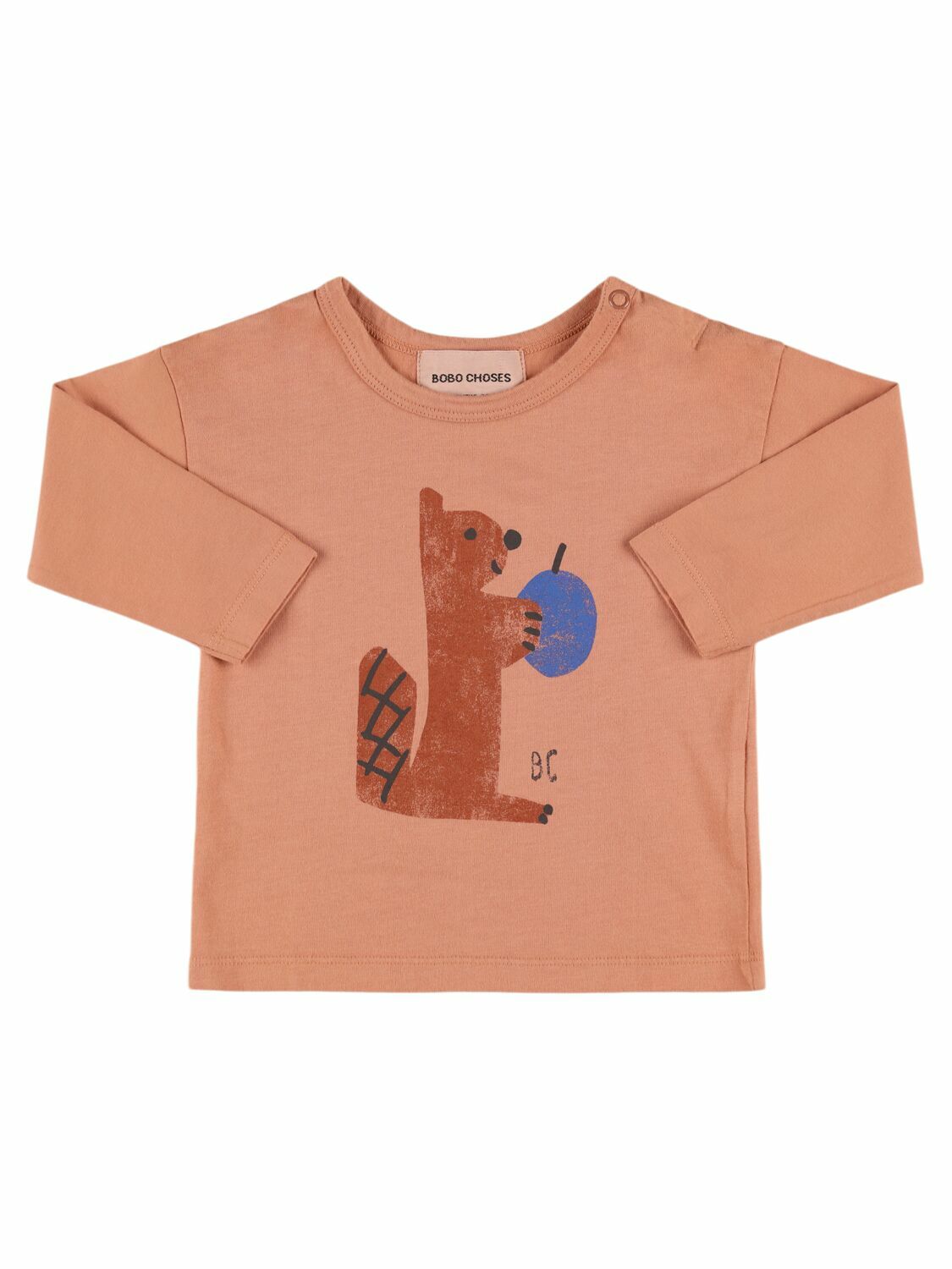 BOBO CHOSES Squirrel Printed Cotton T-shirt Bobo Choses
