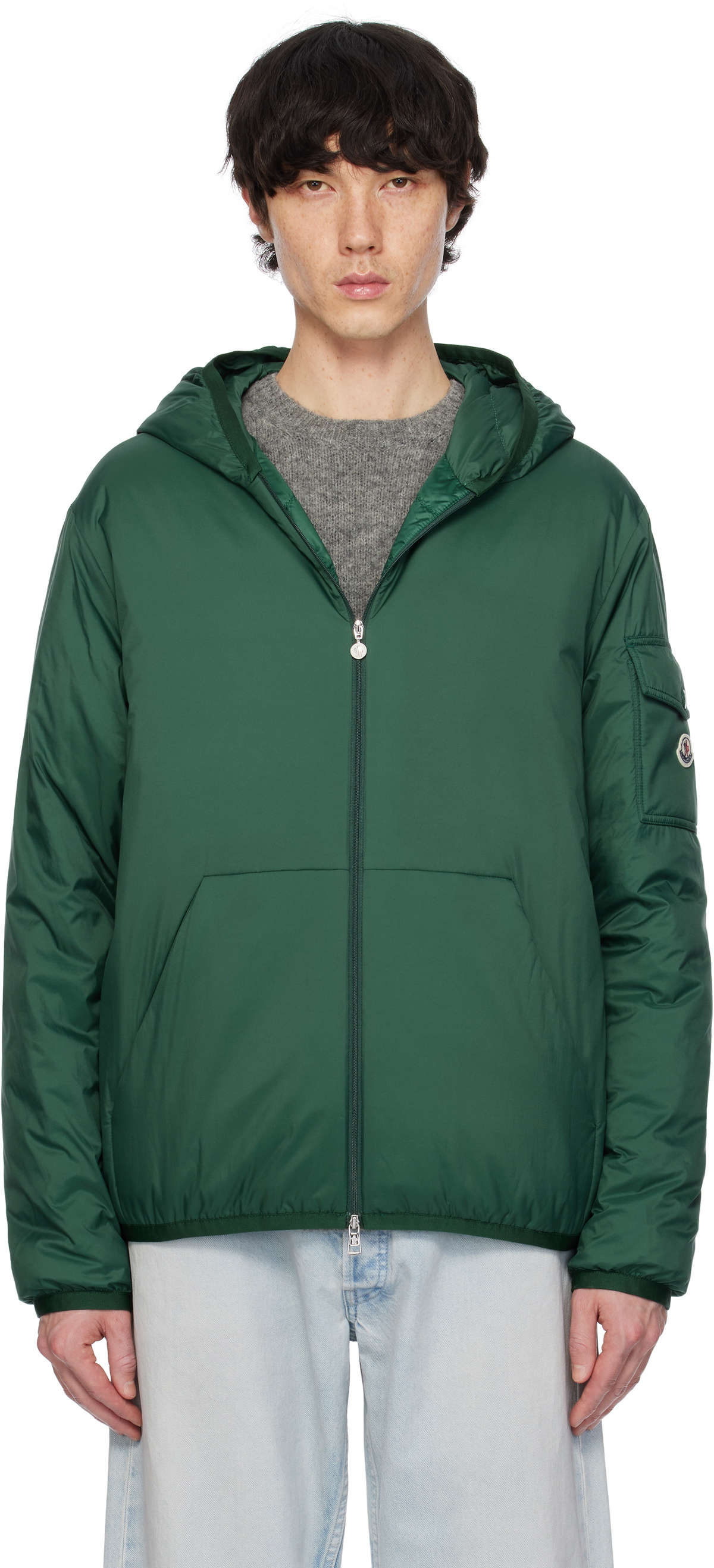 Moncler Green Monteynard Hooded Short Down Jacket Moncler