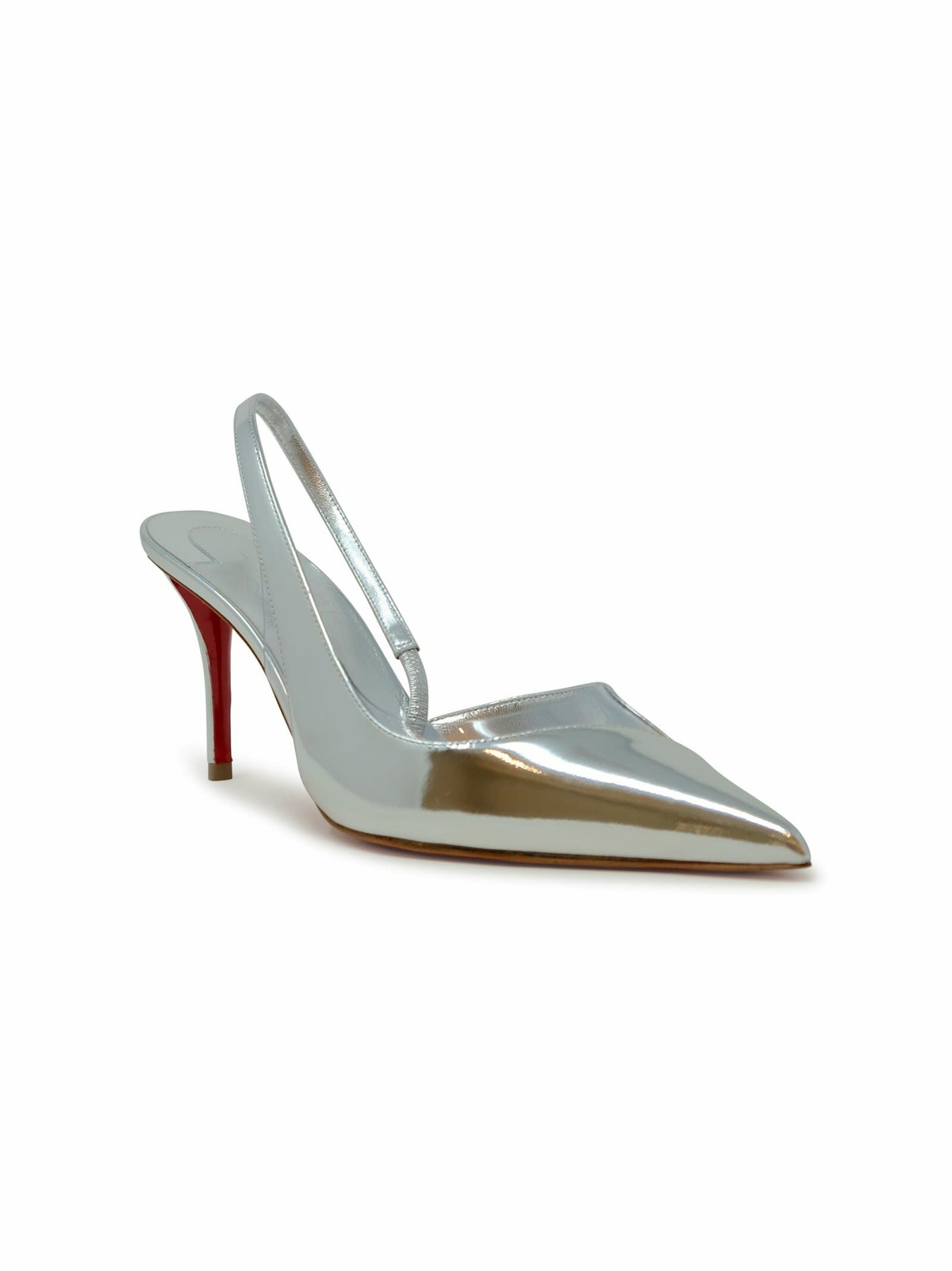Christian Louboutin Silver Patent Leather Posticha 80 Pumps Christian ...