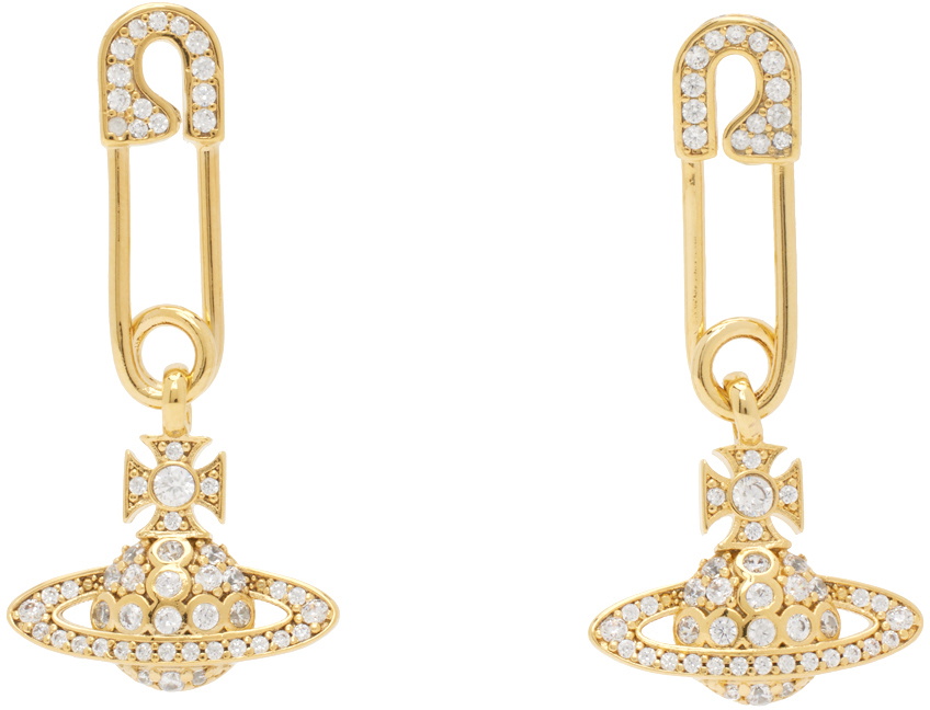 Vivienne Westwood Gold Lucrece Earrings Vivienne Westwood