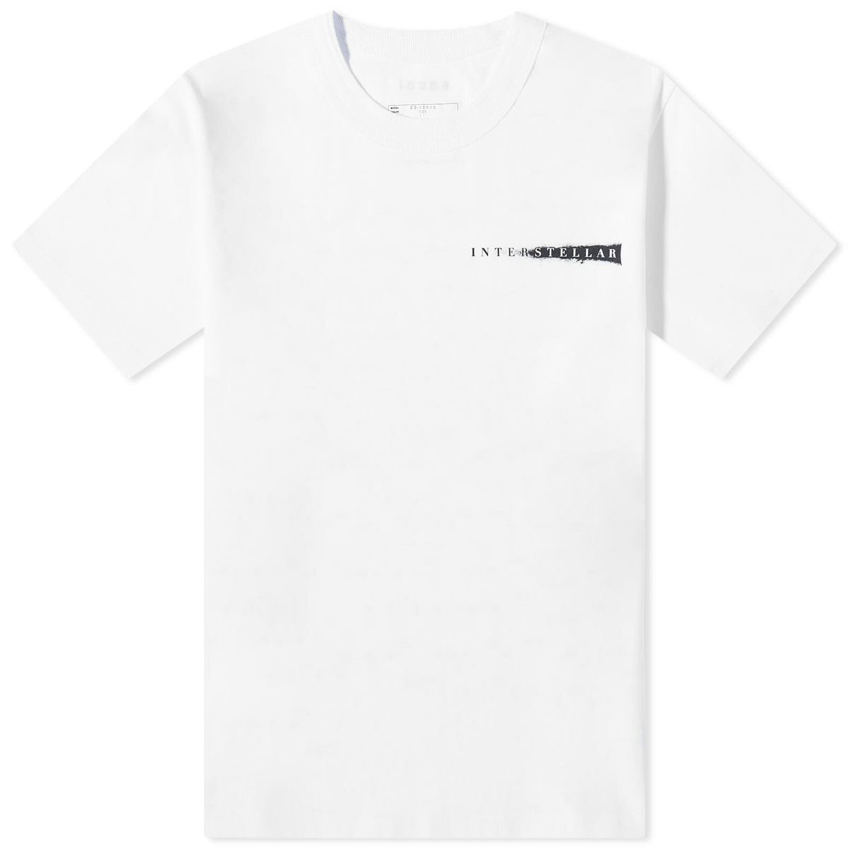 Sacai Men's x Interstellar T-Shirt in White Sacai