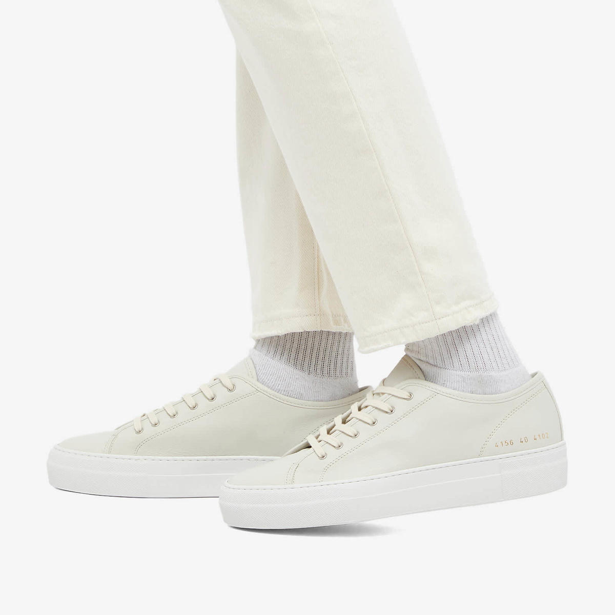 Woman by Common Projects Women's Tournament Classic Sneakers in Off ...