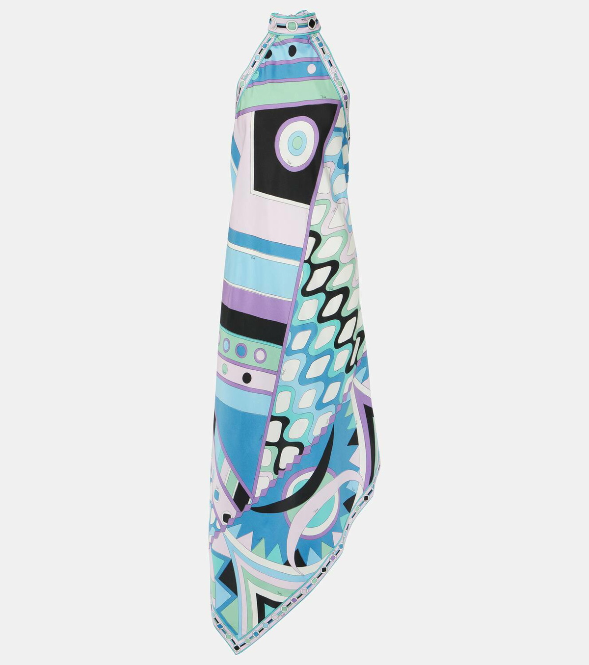 Pucci Vivara halterneck silk midi dress Emilio Pucci