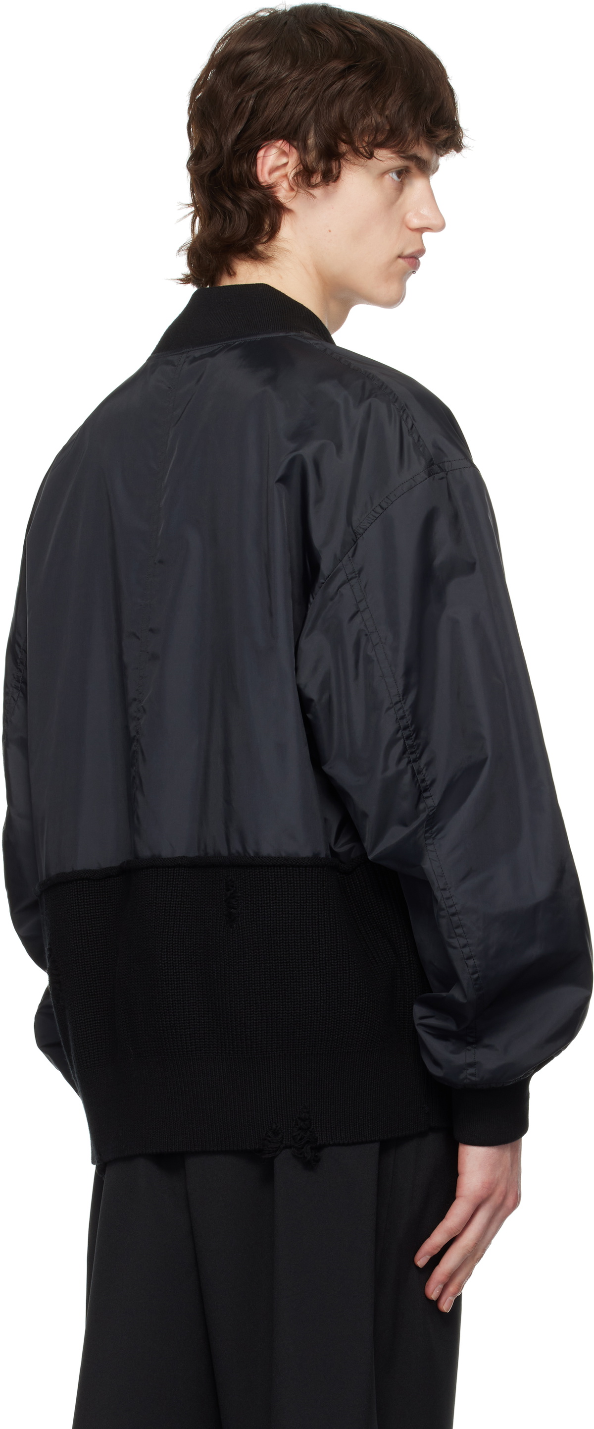 UNDERCOVER Black UC1E4207-2 Bomber Jacket Undercover