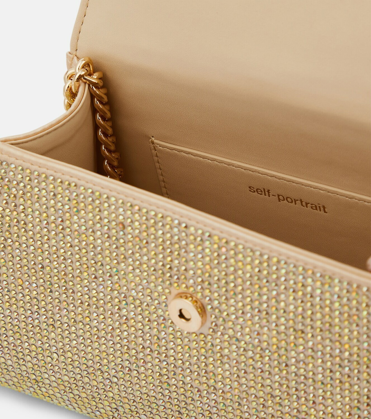Self-Portrait Bow Mini embellished bag Self-Portrait