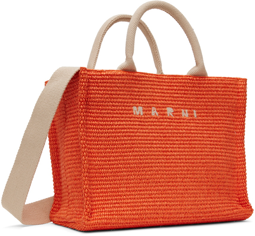 Marni Orange Small East West Tote Marni