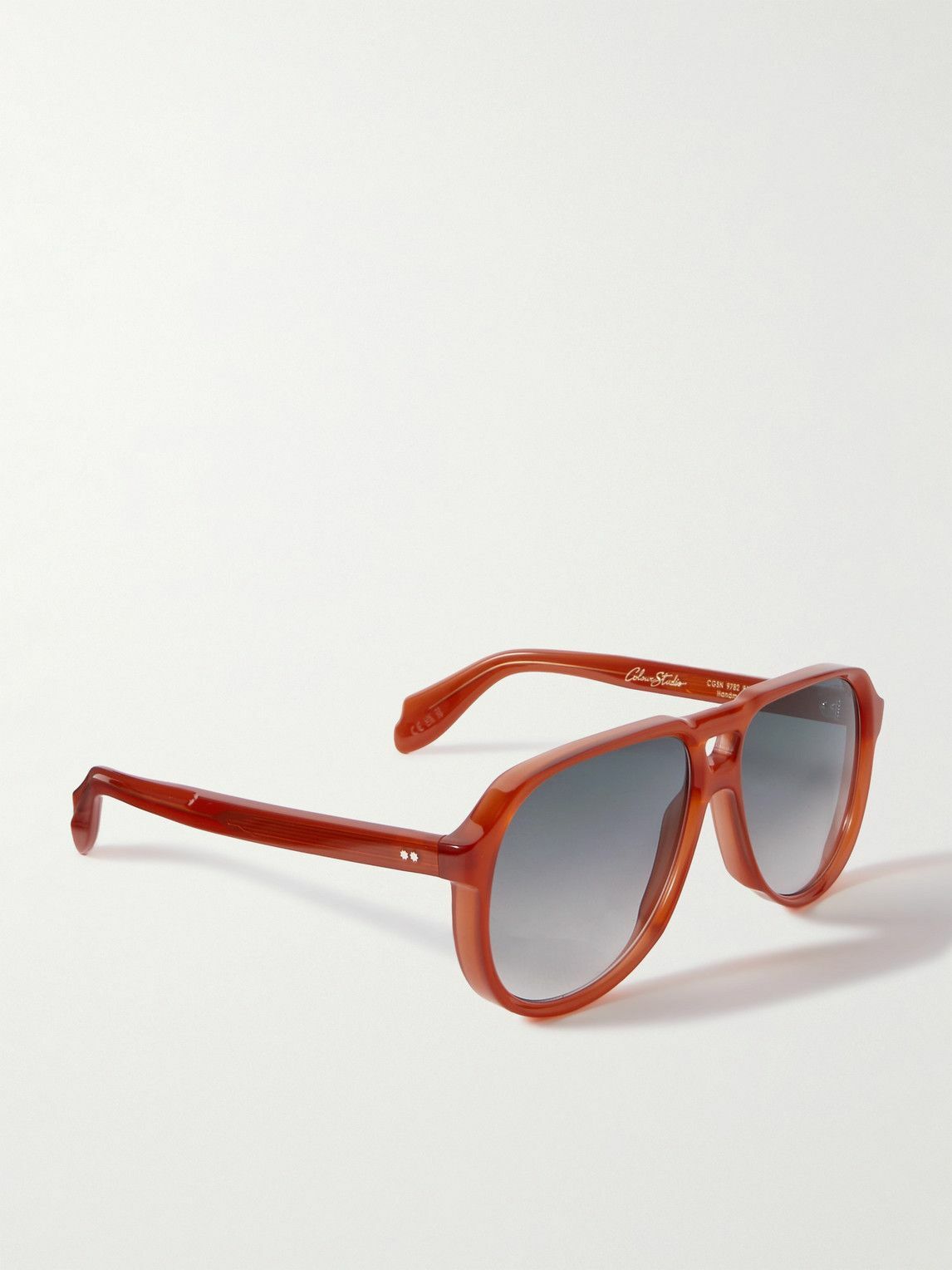 Cutler and Gross - 9782 Aviator-Style Acetate Sunglasses Cutler and Gross