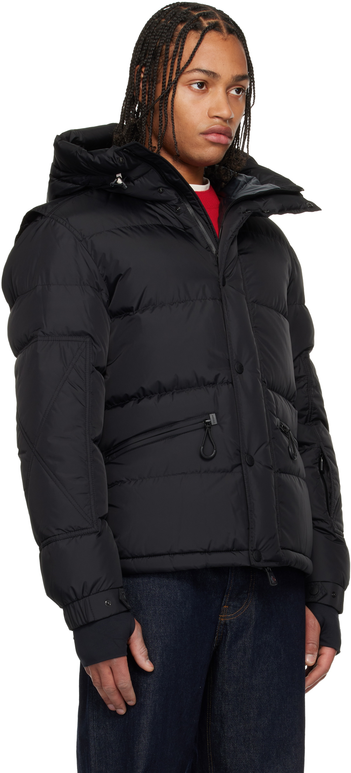 Moncler Grenoble Black Kasanka Hooded Down Ski Jacket Moncler Grenoble