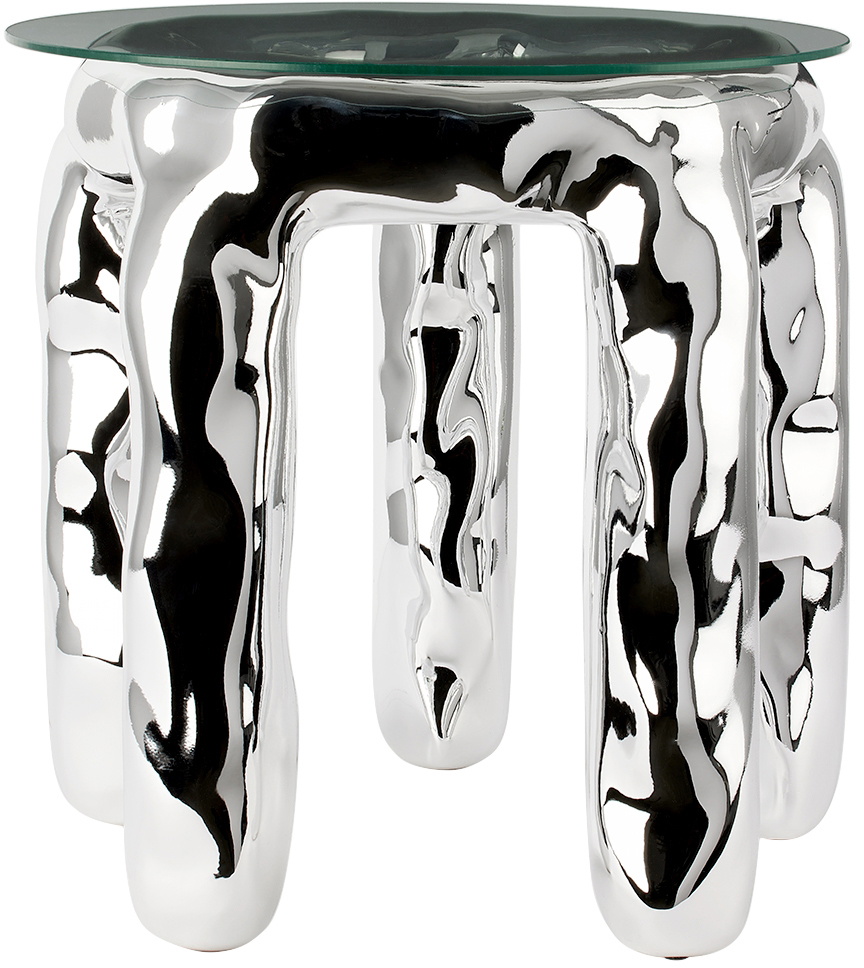 Dongwook Choi Silver Crest & Trough Side Table