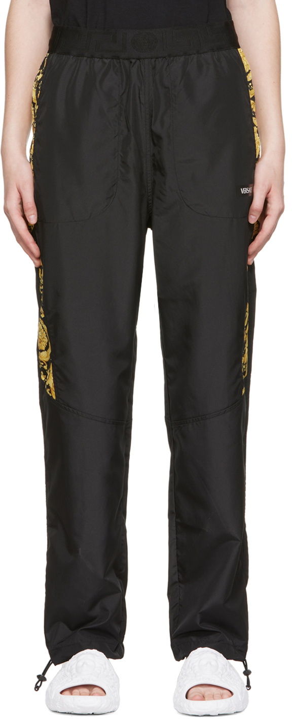 Versace Underwear Black Barocco Track Pants Versace Underwear