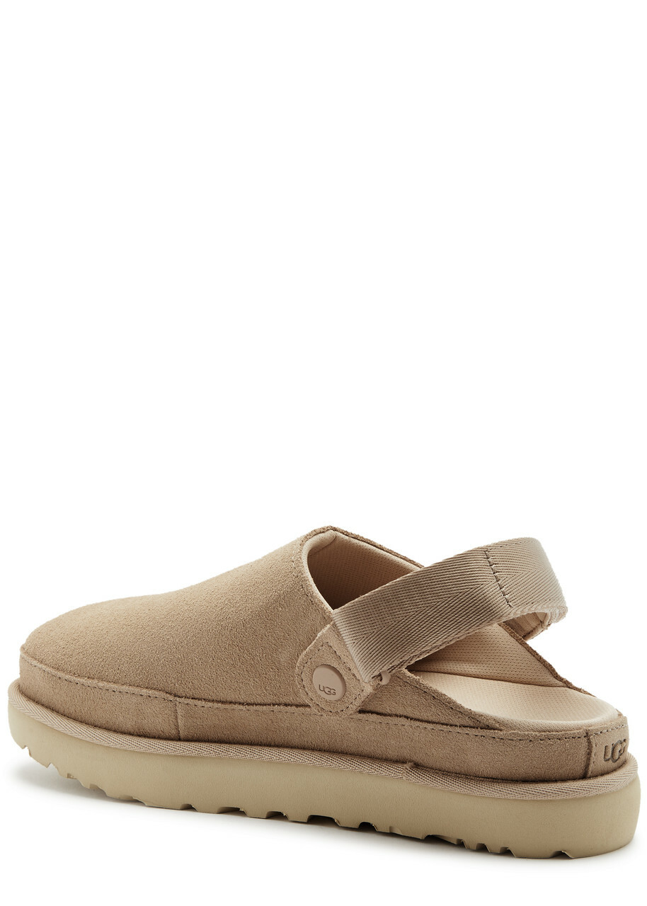 Ugg Goldenstar Clog Suede Sliders Tan Ugg