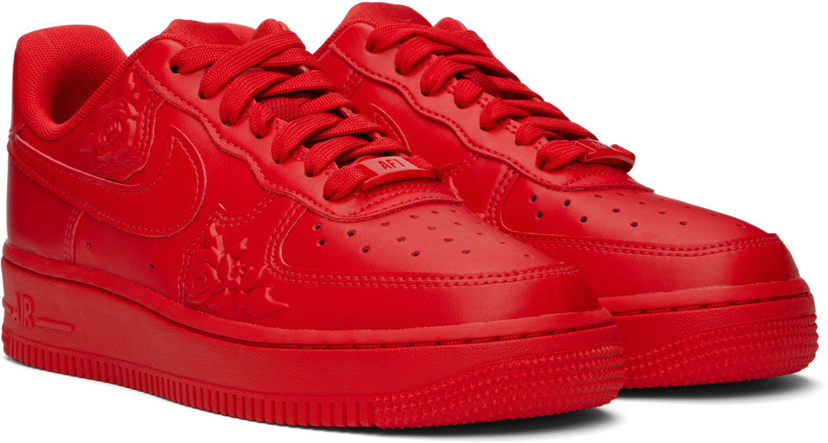 Nike Red Air Force 1 '07 Sneakers Nike