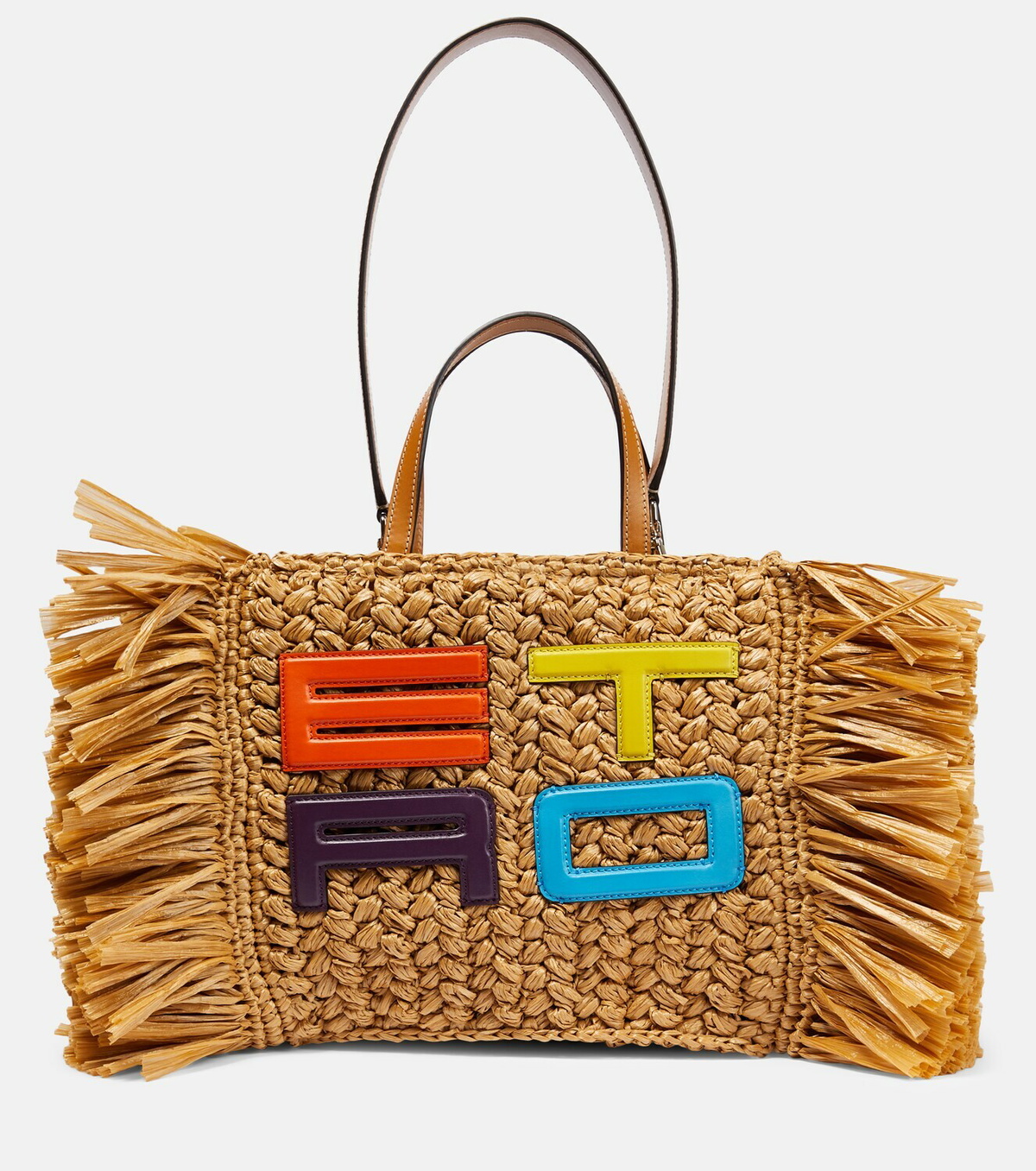 Etro - Logo jute tote bag Etro
