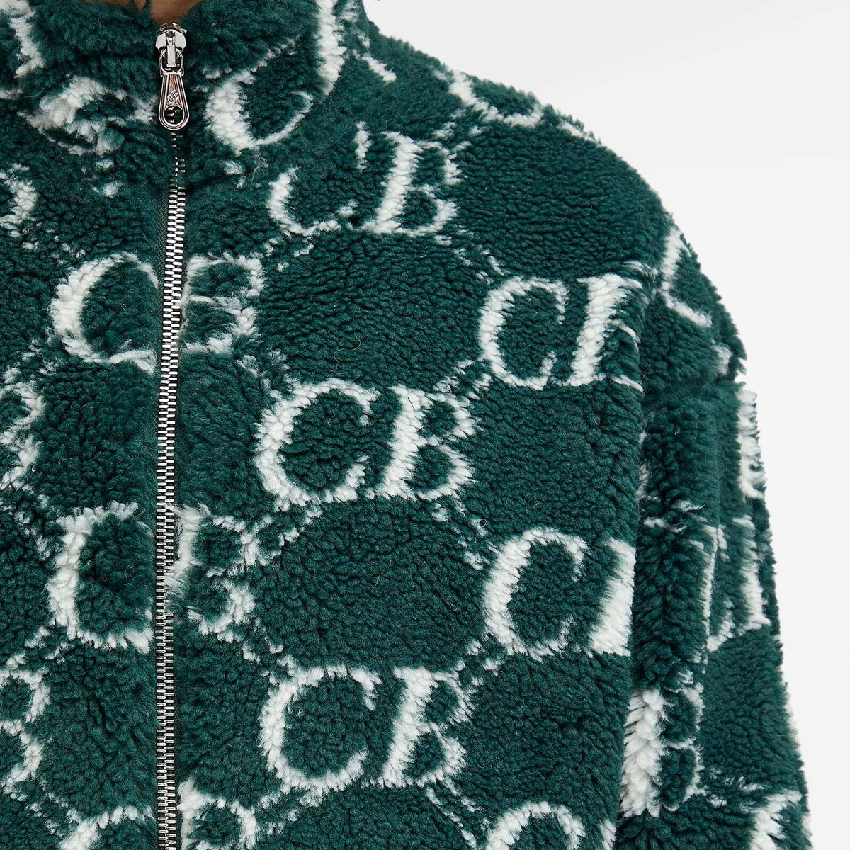 Cole Buxton Men's CB Monogram Fleece in Forest Green Cole Buxton