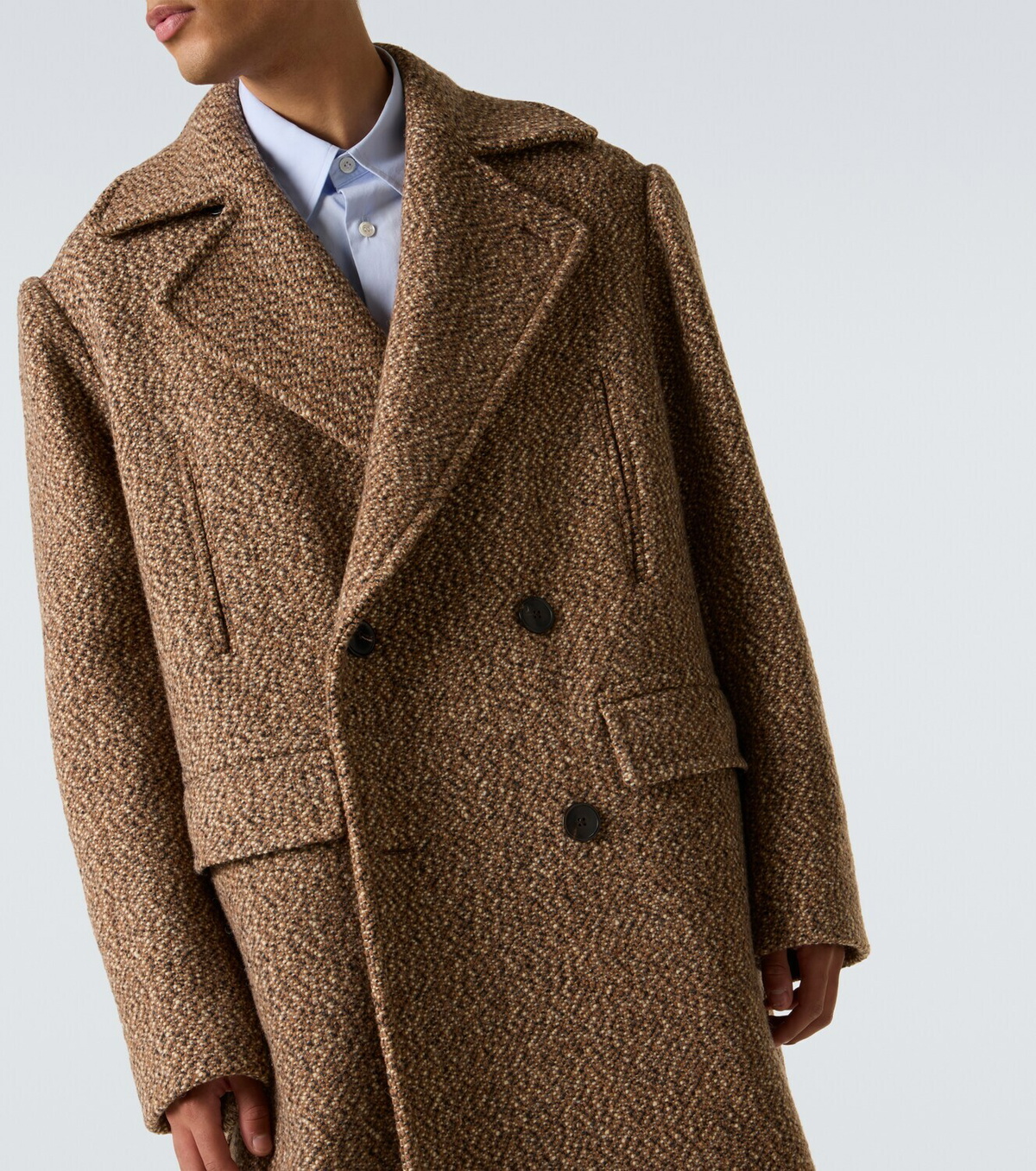 Dries Van Noten Double-breasted wool-blend coat Dries Van Noten
