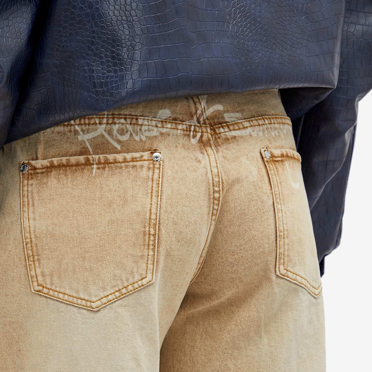 House Of Sunny Women's 02 Sandblast Wide Leg Denim in Sand House Of Sunny