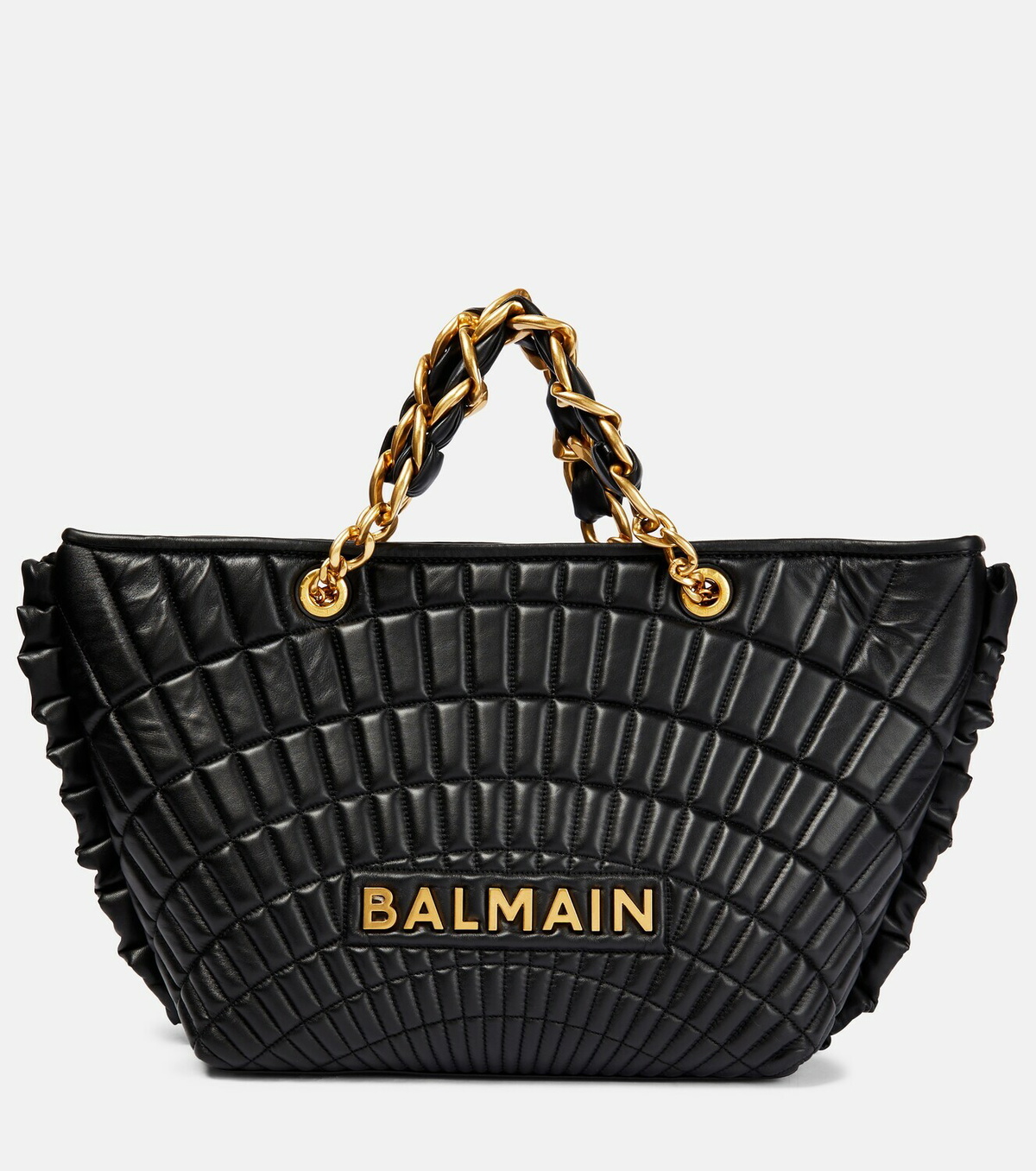 Balmain 1945 Soft quilted leather tote bag Balmain