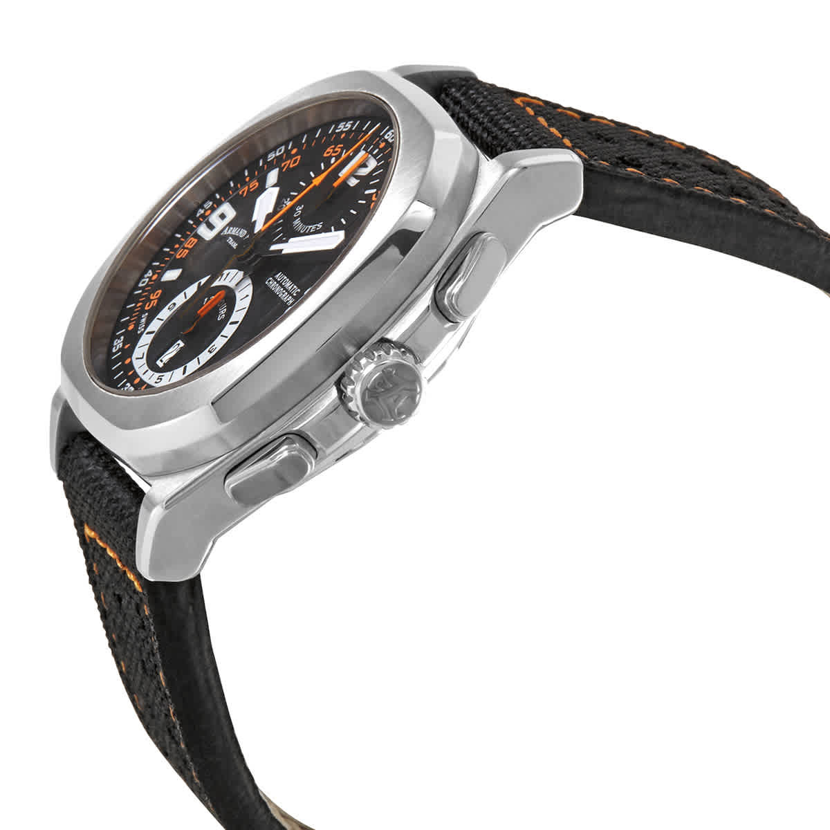 Armand Nicolet JH9 Chronograph Automatic Black Dial Mens Watch A668HAA ...