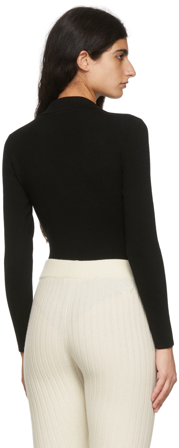 CO Black Merino Wool Bodysuit CO