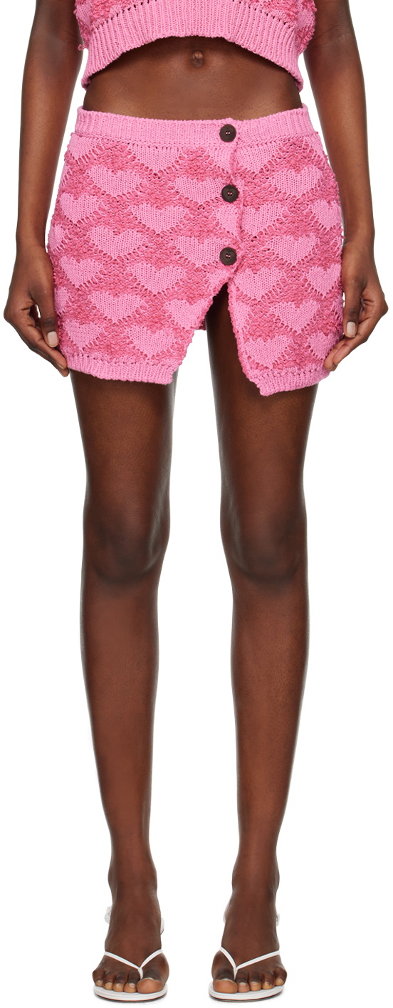 Marco Rambaldi Pink Heart Miniskirt Marco Rambaldi