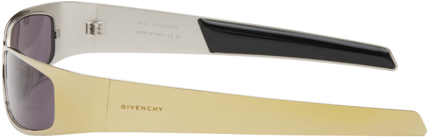 Givenchy Silver & Gold G Scape Sunglasses Givenchy