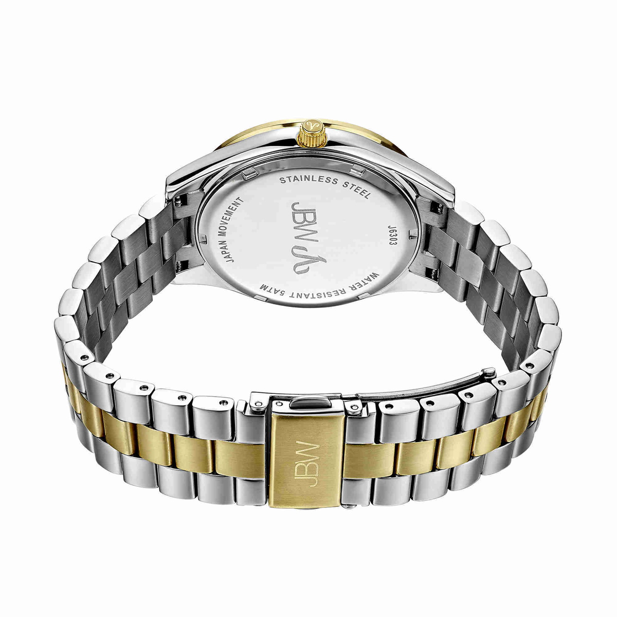 JBW Mondrian Silver Diamond Dial Two-tone Ladies Watch J6303G JBW