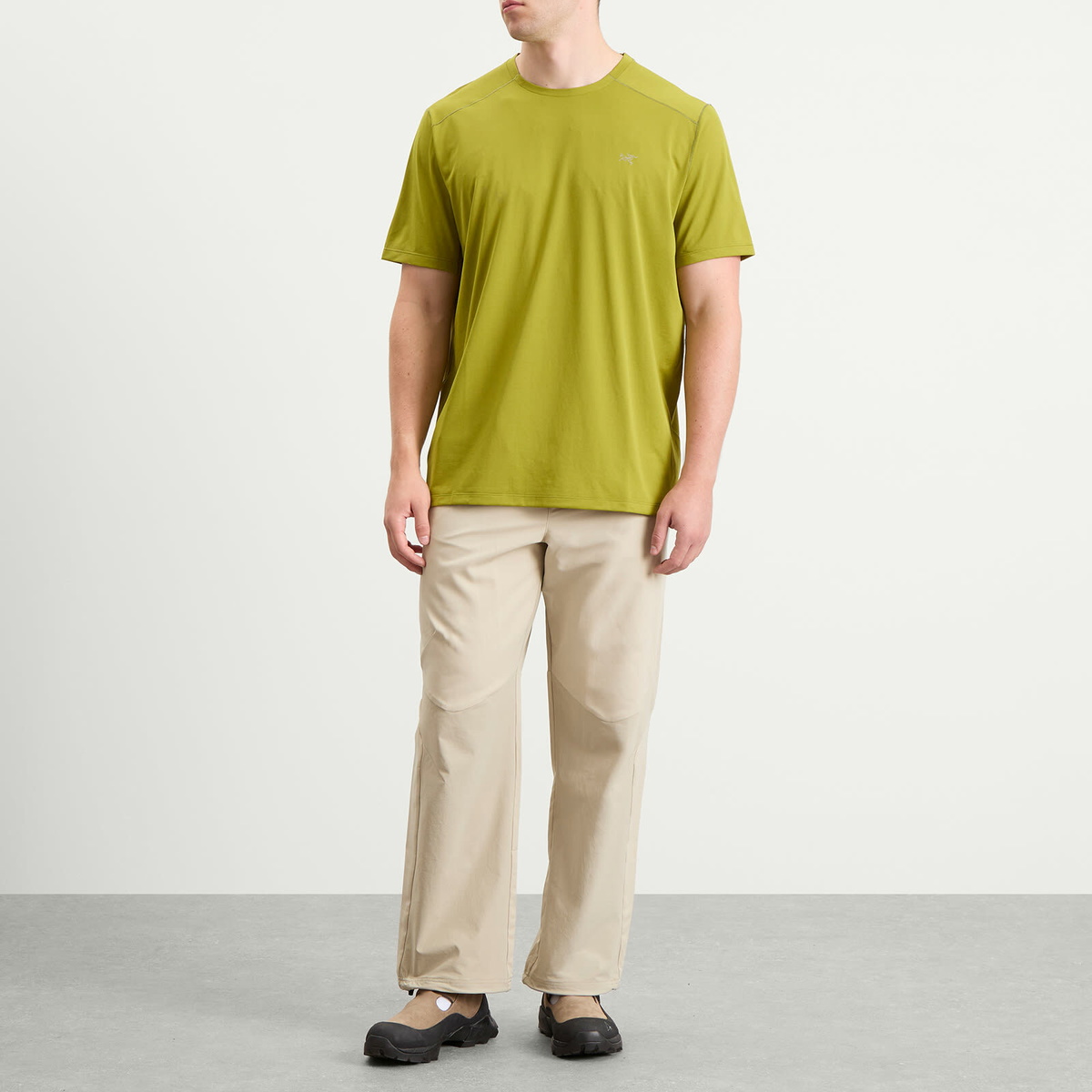 Arc'teryx Men's Cormac Crew T-Shirt in Olive Moss Heather Arc'teryx