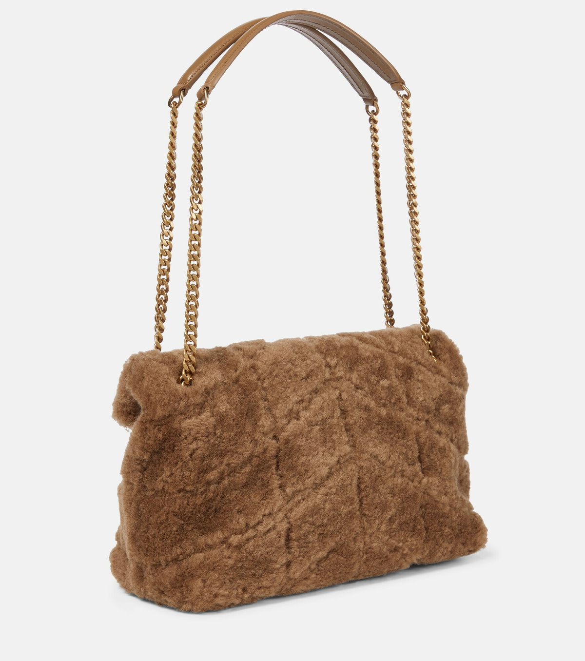Saint Laurent - Puffer Small shearling shoulder bag Saint Laurent