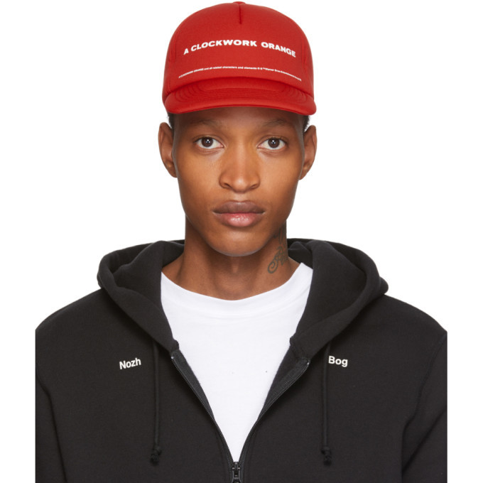 Undercover Red A Clockwork Orange Print Cap Undercover