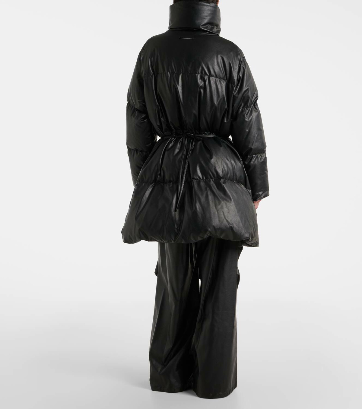 MM6 Maison Margiela Faux leather puffer coat MM6 Maison Margiela