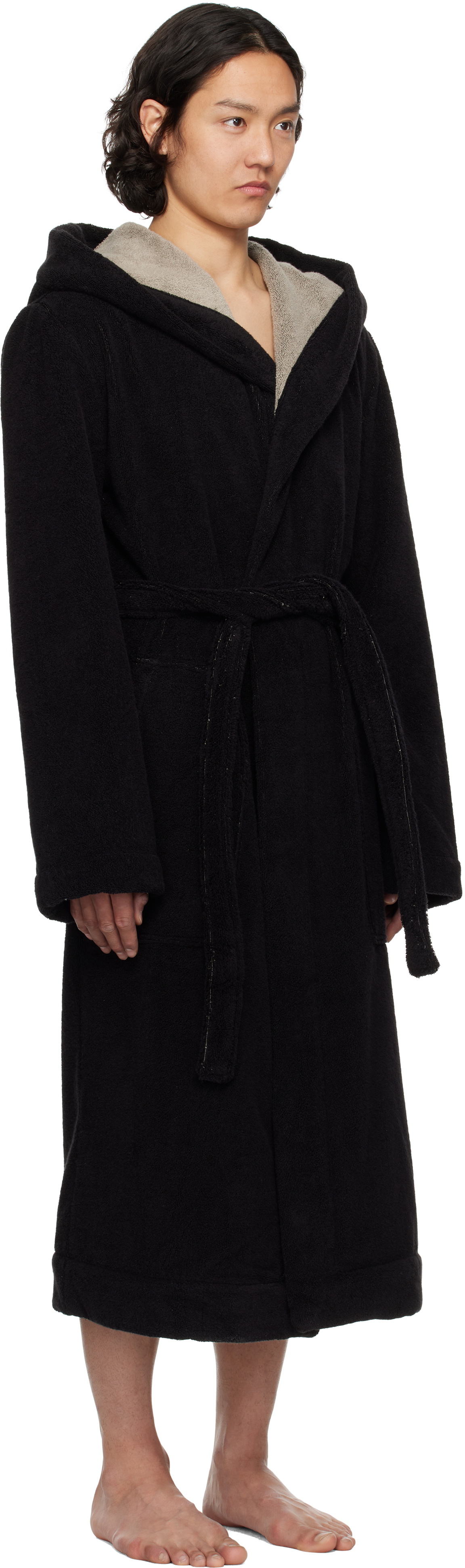Rick Owens Black Beach Robe Rick Owens