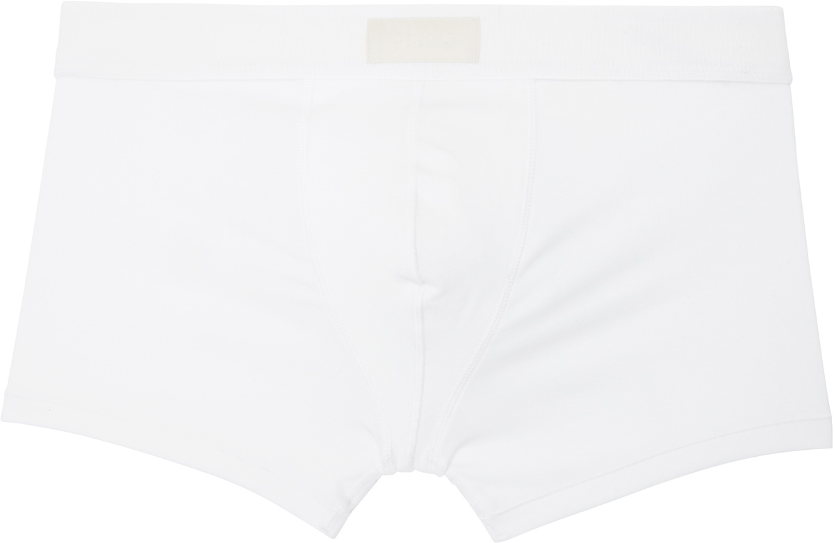 SKIMS Three-Pack White SKIMS Cotton 3 Boxer Briefs SKIMS