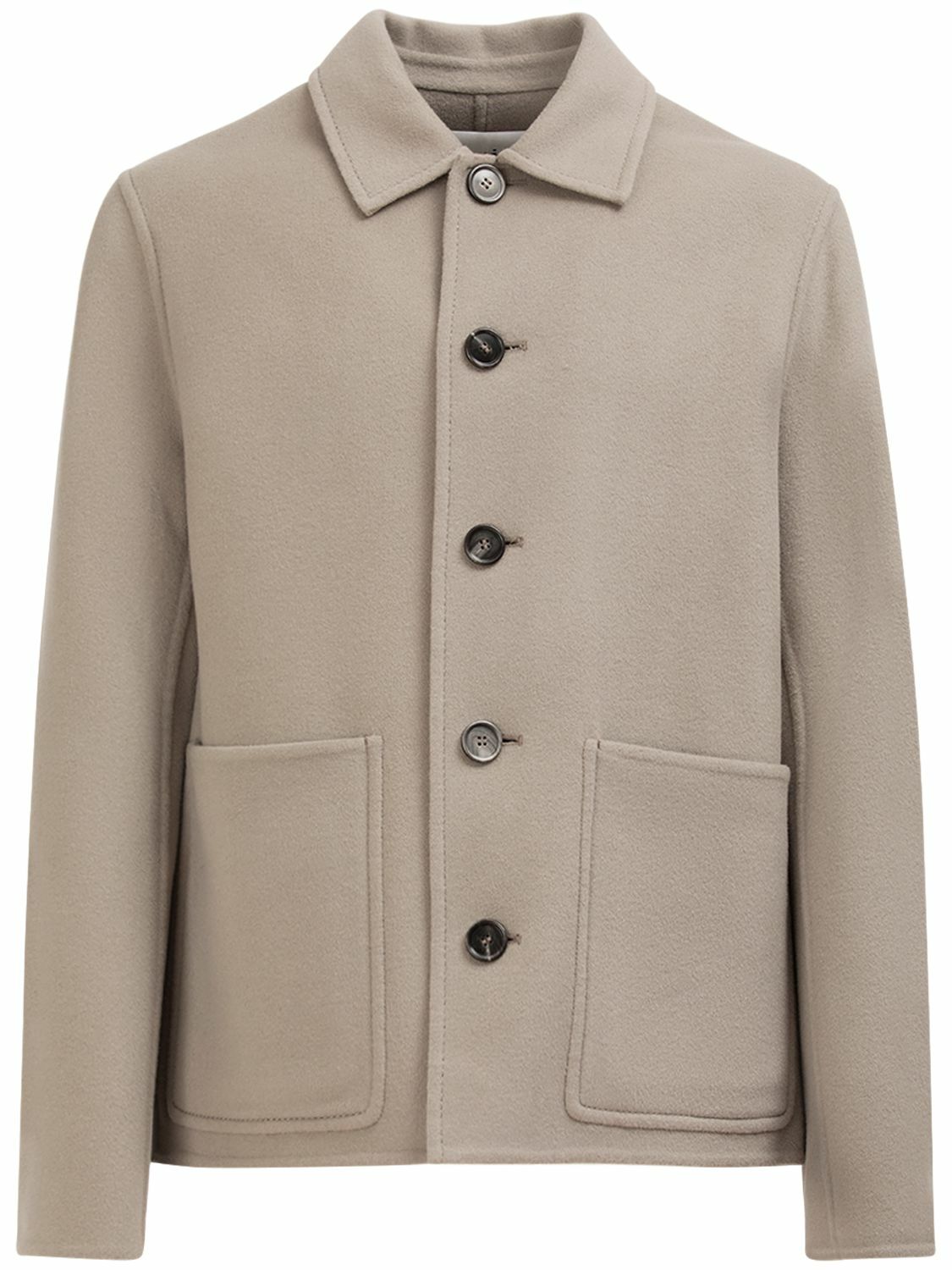 AMI PARIS Wool & Cashmere Short Coat AMI