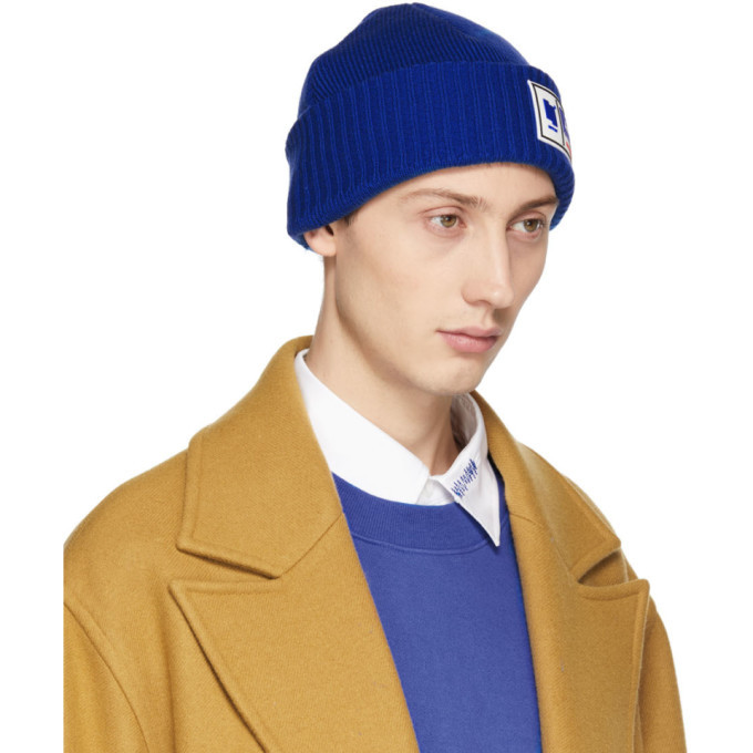 ADER error Blue Tetris Label Beanie ADER error