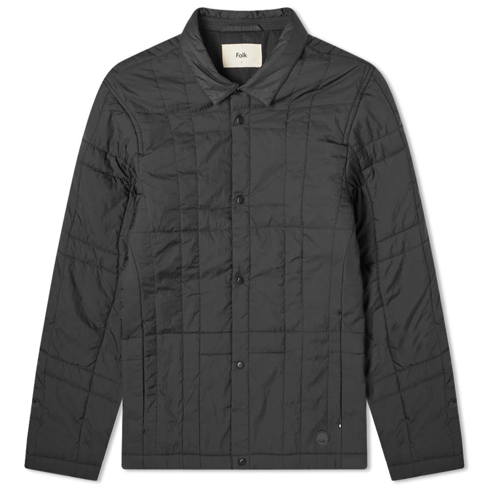 Folk Quilted Grid Jacket Folk