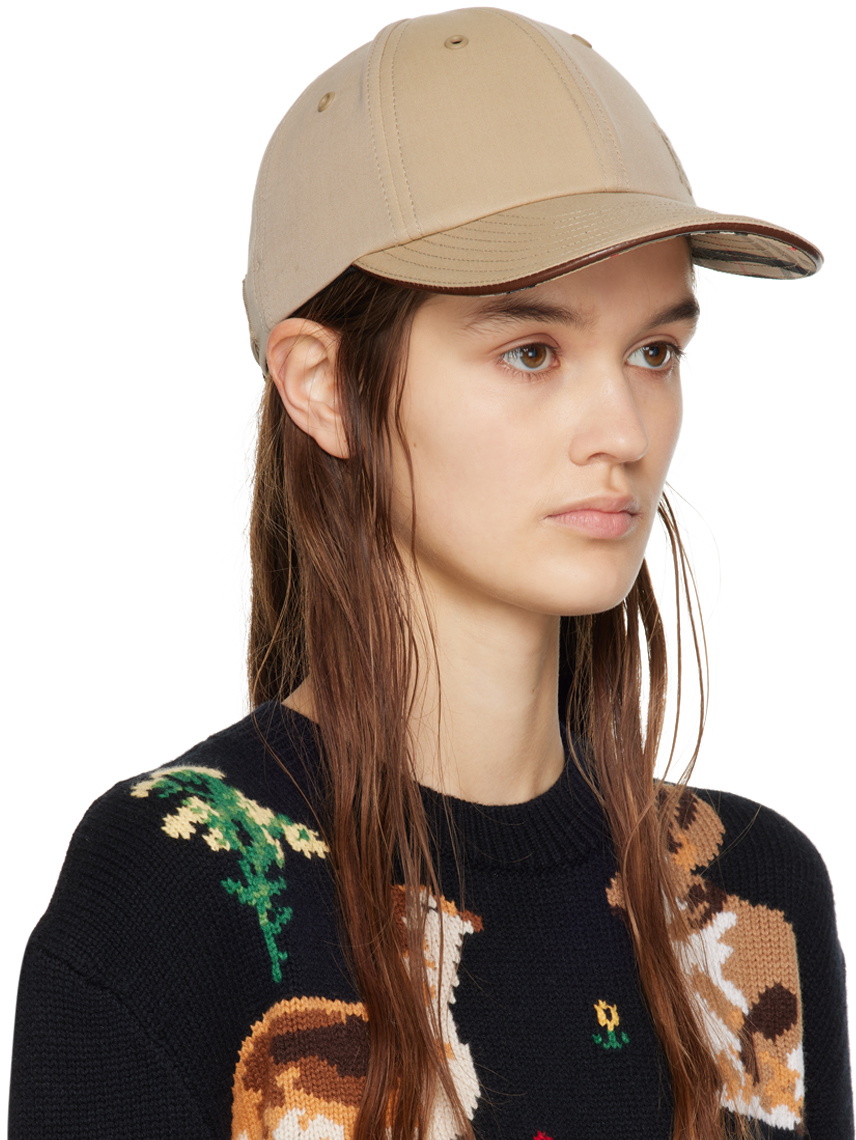 Burberry Beige Monogram Cap Burberry