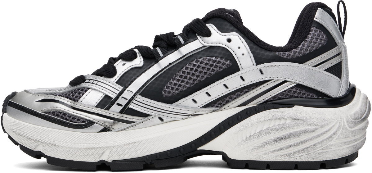 Represent Black & Silver Storm Runner Sneakers Represent