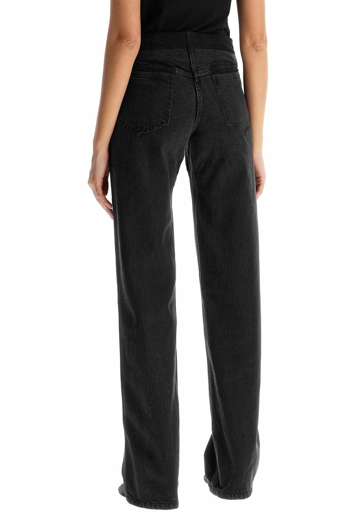 CHRISTOPHER ESBER low-waisted deconstructed jeans Black Christopher Esber